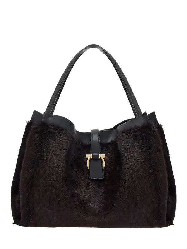 FERRAGAMO Mia Tote Bag - Brown