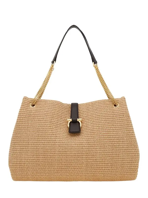 FERRAGAMO Mia Tote Bag - Brown