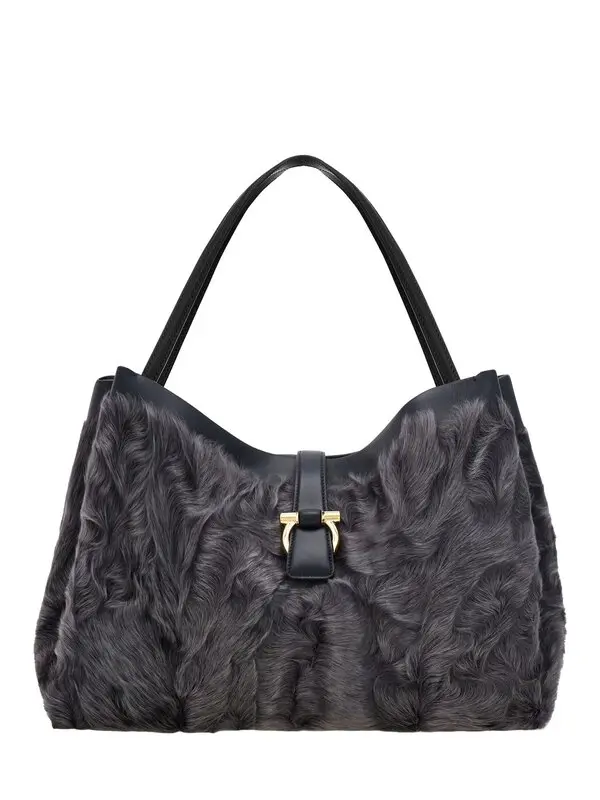 FERRAGAMO Mia Tote Bag - Grey