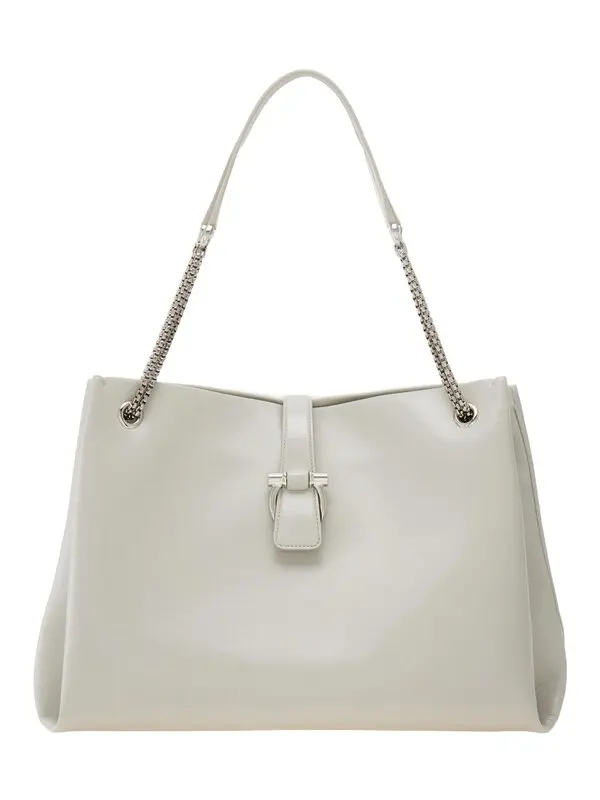 FERRAGAMO Mia Tote Bag - White