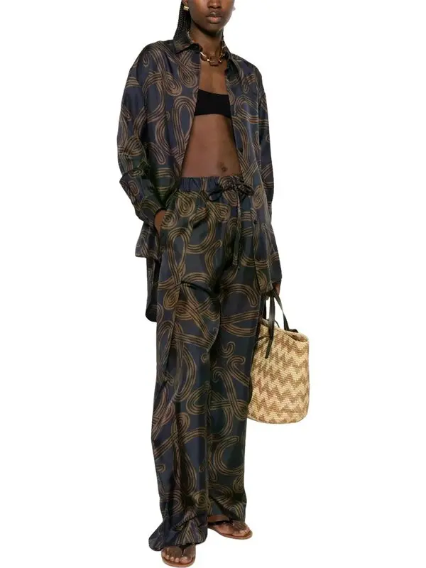 Loewe X Paula's Ibiza Anagram-print Shirt - Blue