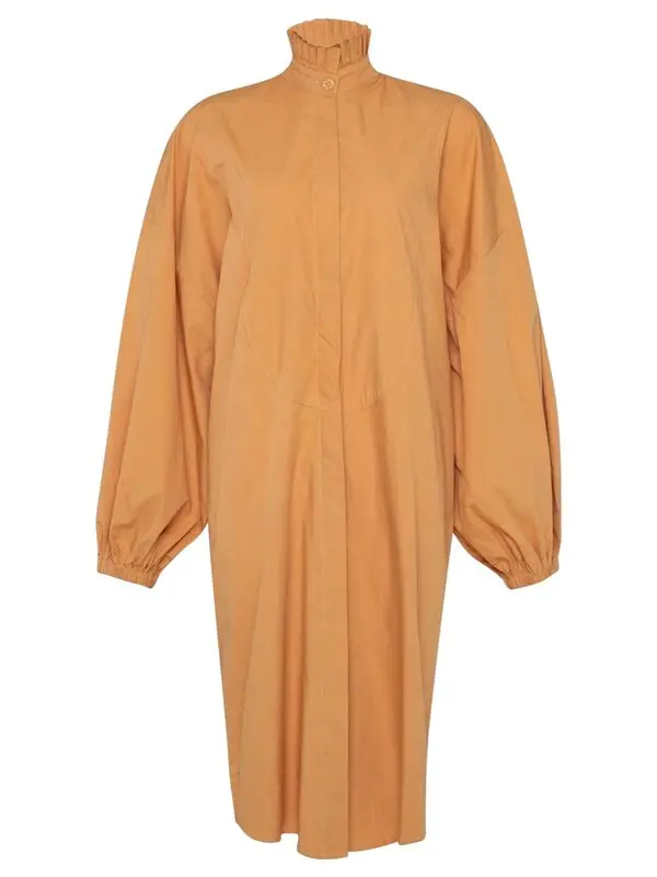 STATE OF GEORGIA Tuxedo Long Shirt Dress - Orange