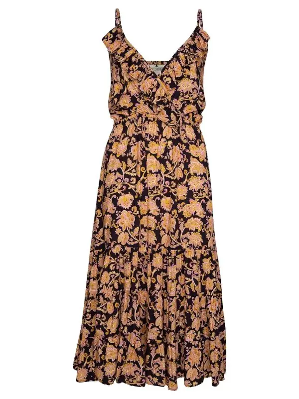 STATE OF GEORGIA Paisley Naga Beach Dress - Black