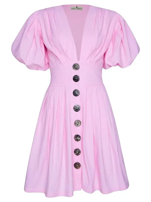 STATE OF GEORGIA The Jaime Mini Dress - Pink