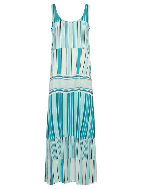 STATE OF GEORGIA The Pamela Dress Luna Stripe - Blue