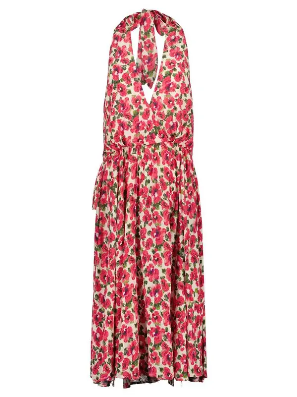 PALINGÉNÉSIE Caroline Floral Maxi Dress - Orange