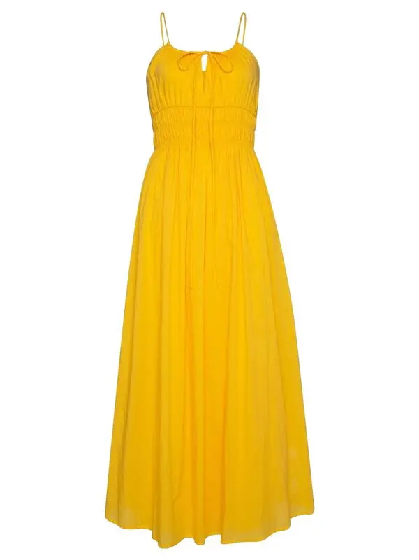 STATE OF GEORGIA Spaghetti Strap Maxi Dress - Orange