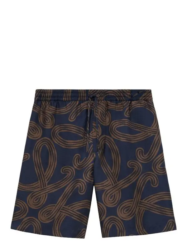 Loewe Silk Shorts - Blue