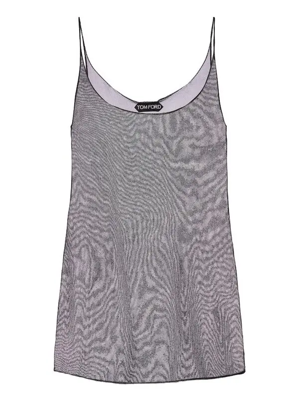 TOM FORD Knitted Sheer Camisole - Black