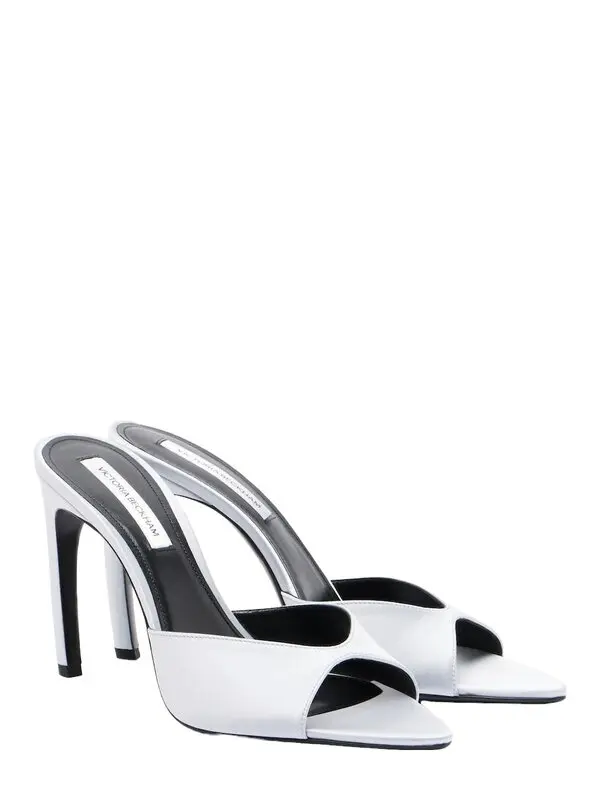 Victoria Beckham Harlow Satin Sandals - Grey
