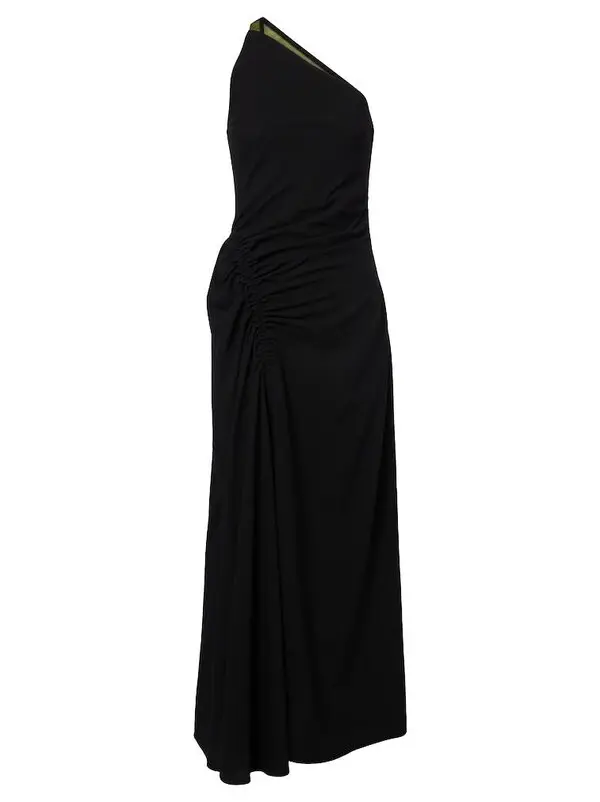 Proenza Schouler Sirena Ruched Maxi Dress - Black