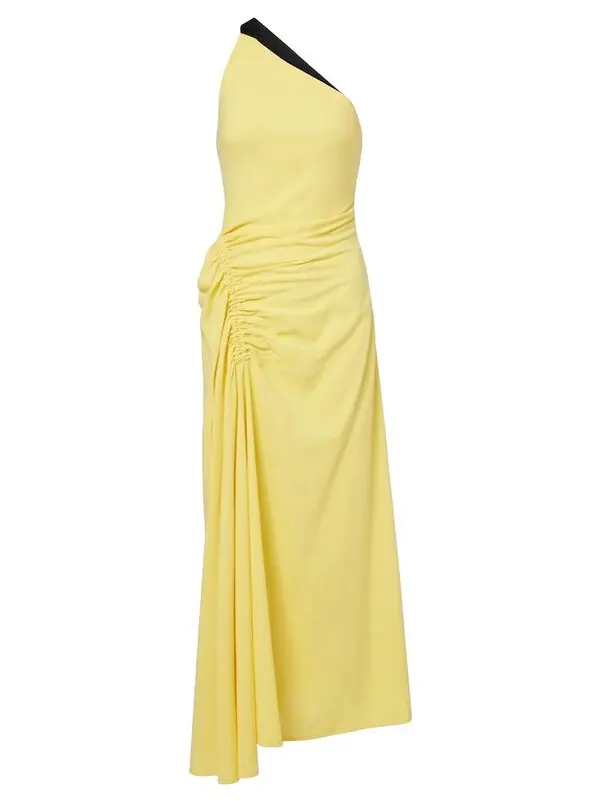 Proenza Schouler Sirena Ruched Maxi Dress - Yellow