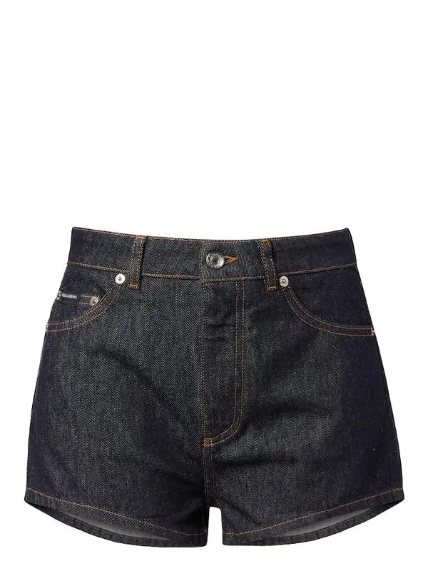 Dolce & Gabbana Cotton Denim Shorts - Blue