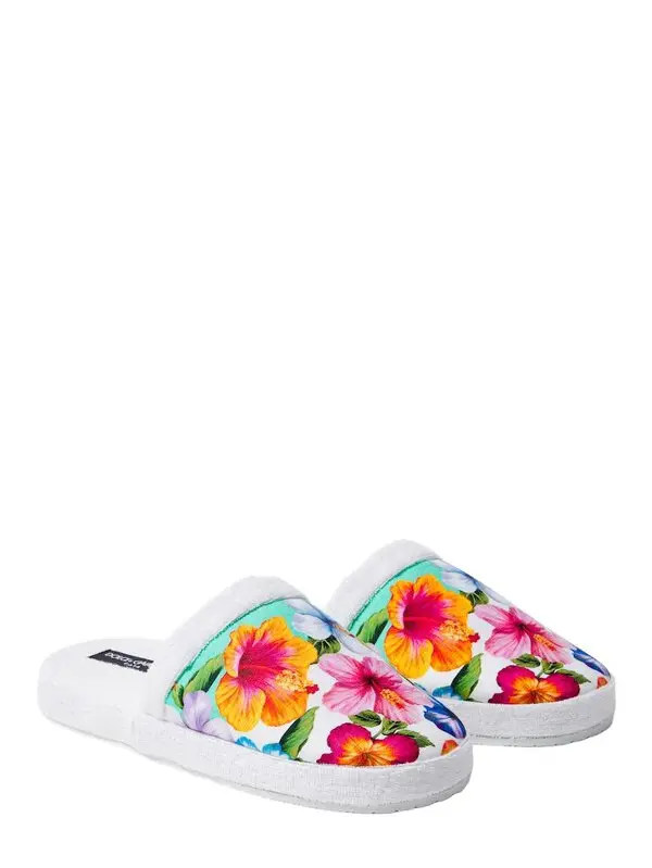 Dolce & Gabbana Floral Terry Slippers - Multicoloured