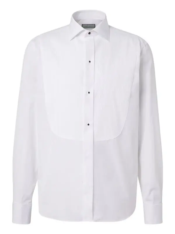 Canali Cotton Tuxedo Shirt - Tuxedo