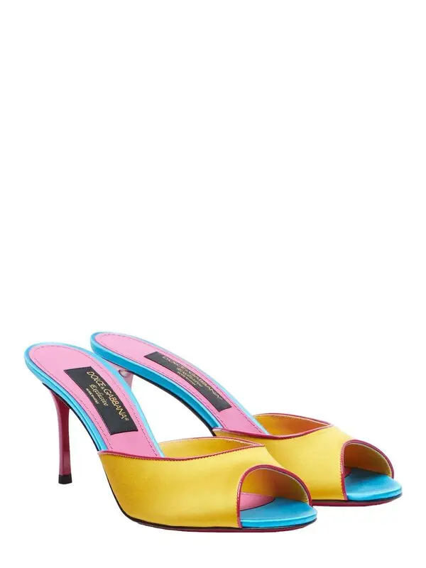 Dolce & Gabbana Keira Mules - Yellow