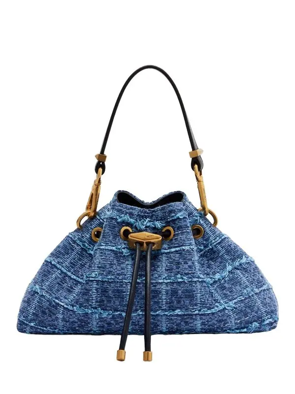 JIMMY CHOO Cinch Small Bucket Bag - Blue