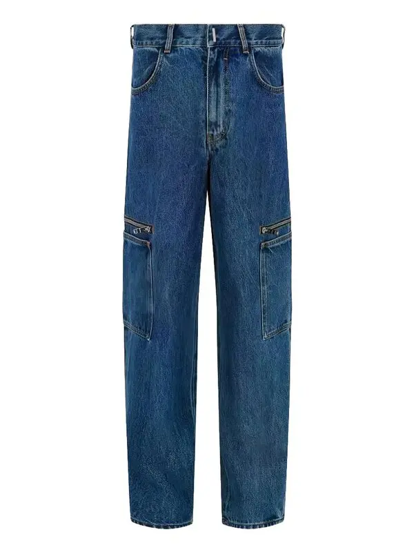 Givenchy Zip-detail Cargo Pocket Jeans - Blue