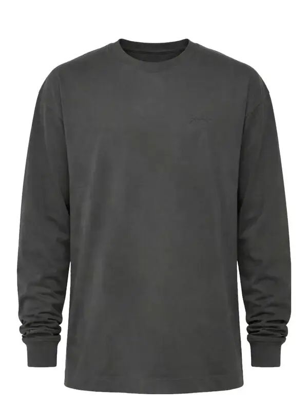 Givenchy Logo-print Long-sleeve T-shirt - Grey