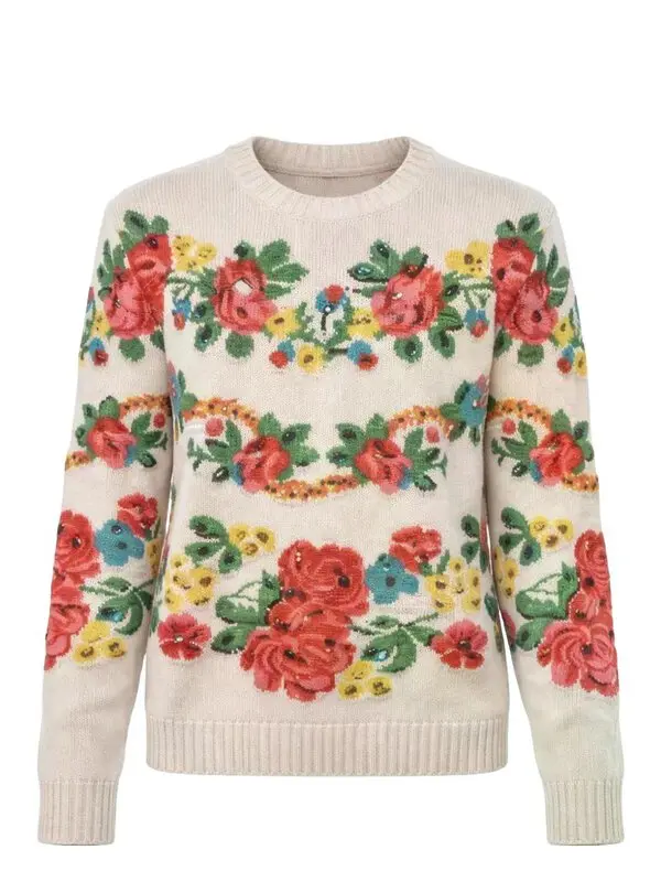 Gucci Euridice Sequin-embellished Sweater - Neutrals