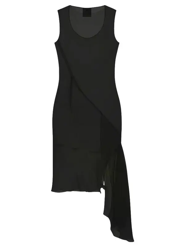 Givenchy Asymmetric Silk Dress - Black
