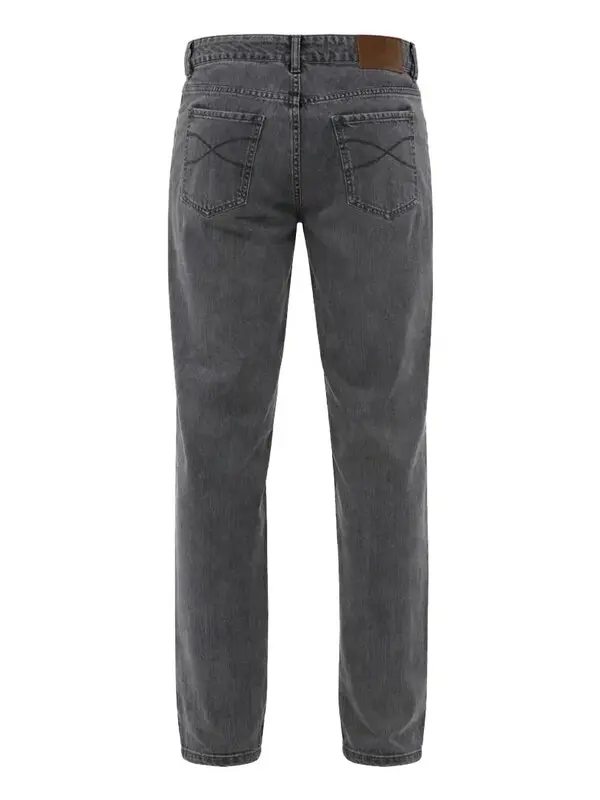 Brunello Cucinelli Straight-leg Five-pocket Jeans - Grey