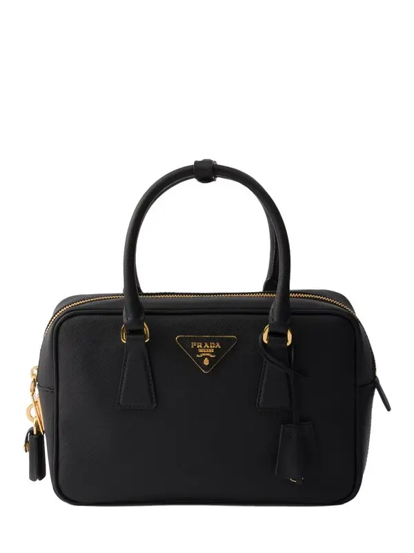 Prada Small Saffiano Leather Top-handle Bag - Black