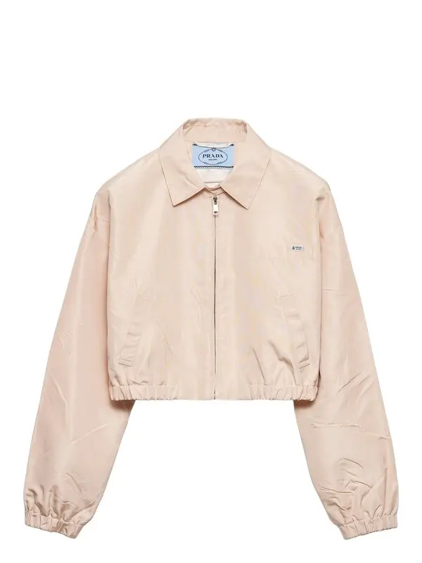 Prada Faille Blouson Jacket - Neutral
