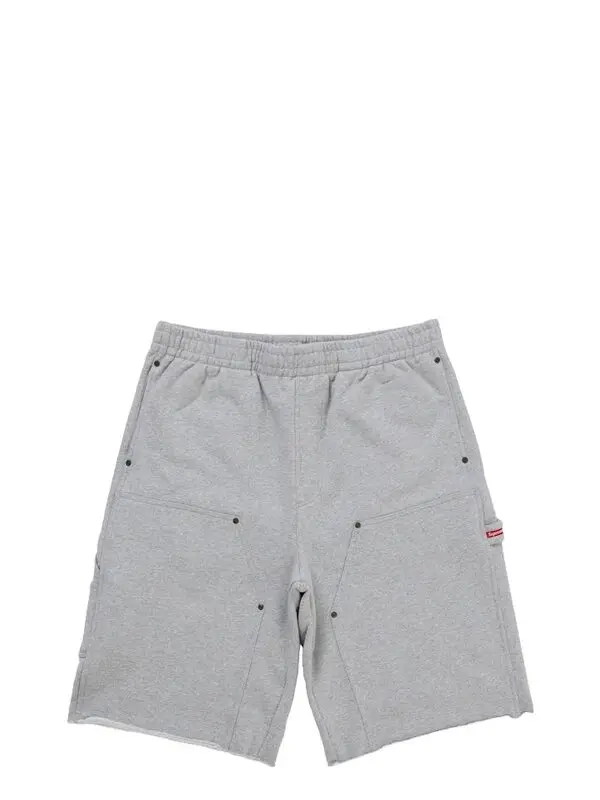 Supreme Double Knee Painter Sweatshort - Grey
