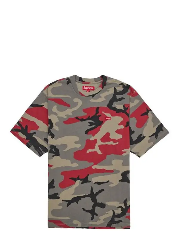Supreme Small Box Tee Shirt - Red Camo