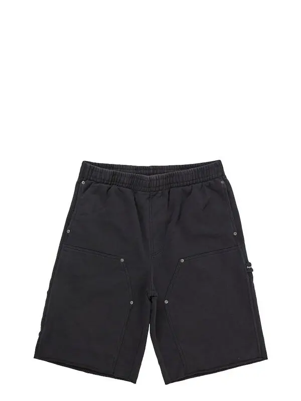 Supreme Double Knee Painter Sweatshort - Black