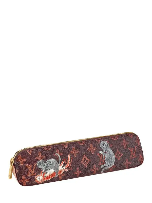 LOUIS VUITTON Monogram Catogram Elizabeth Pouch - Brown/orange