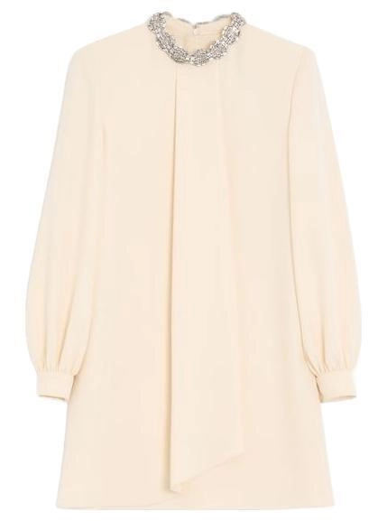 Valentino Garavani Cady Couture Embroidered Maxi Dress - Coral/silver