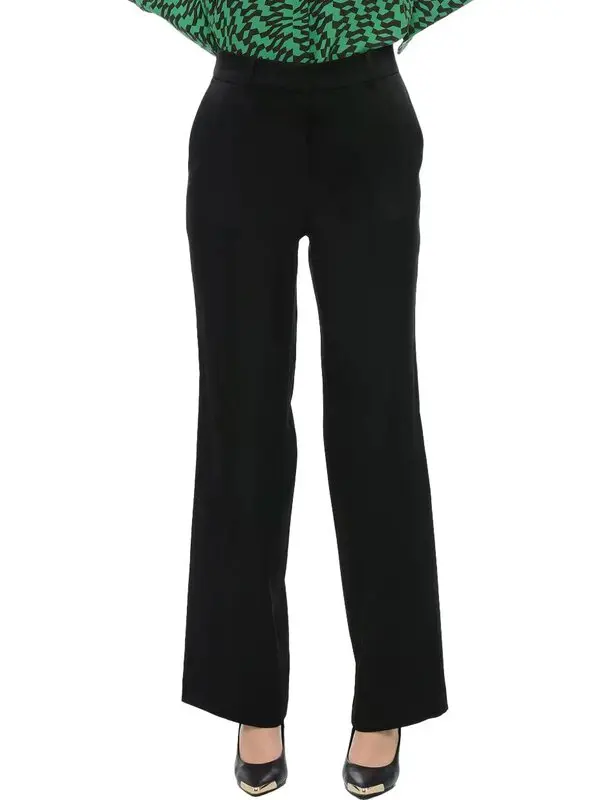 Michael Kors Satin High-rise Trousers - Black