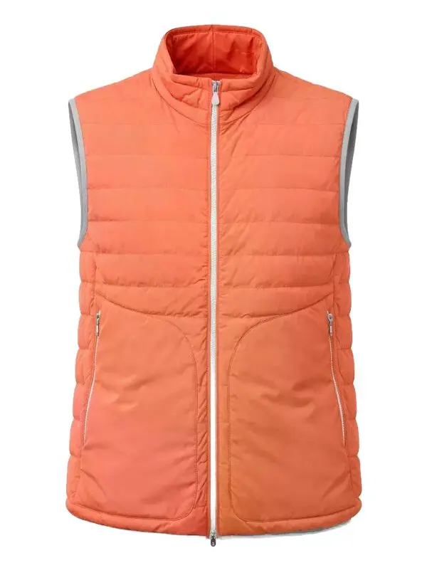 Brunello Cucinelli Quilted Gilet - Orange
