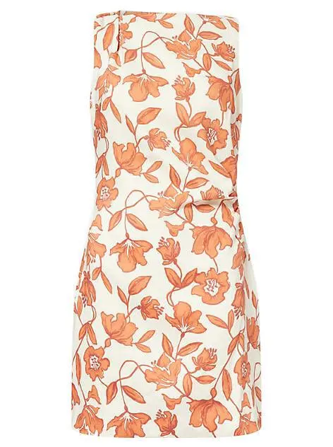 SIR. Chloe Floral Linen-blend Mini Dress - Tuileries
