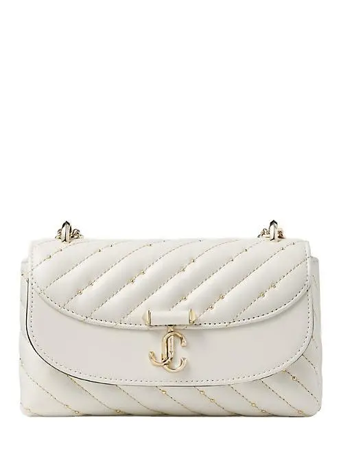 JIMMY CHOO Quilted Crossbody Bag - Latte/shiny Gold