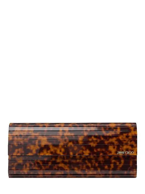 JIMMY CHOO Sweetie Tpu Clutch Bag - Tortoiseshell