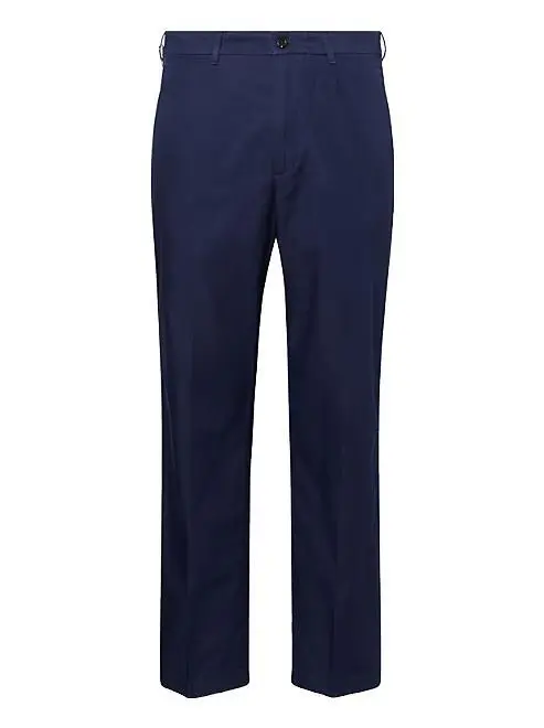 Dunhill Stretch Tailored Cotton Chino Trousers - Navy