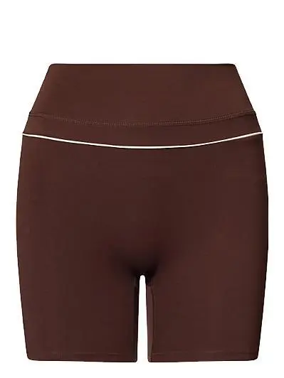 TALA Dayflex Contrast Sweetheart Shorts - Chestnut Brown