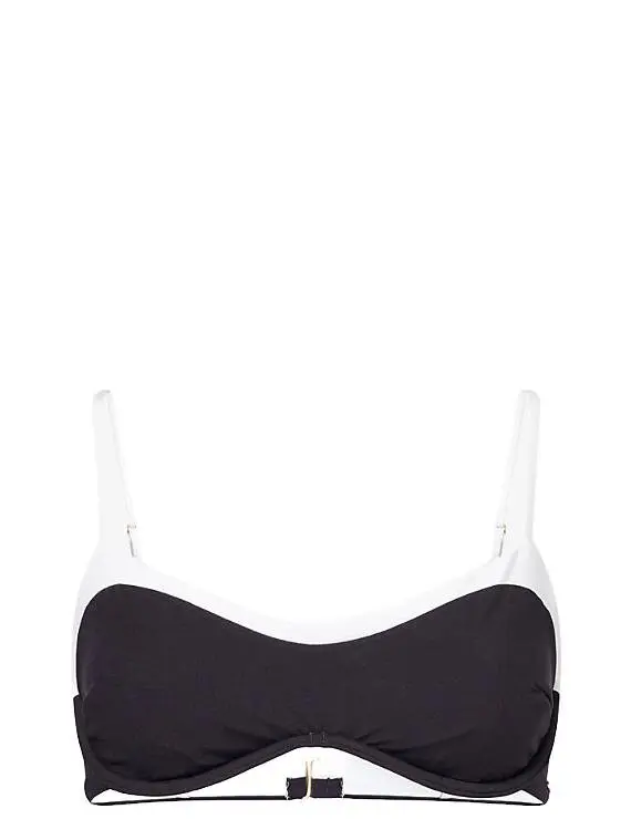 TALA Contrast Underwired Bikini Top - Shadow Black