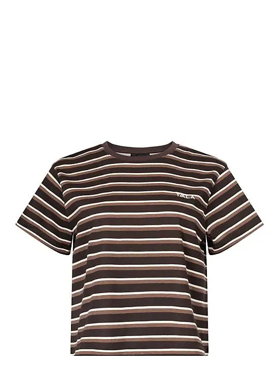 TALA Boxy Baby D Cotton T-shirt - Stripe