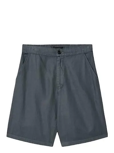 ALLSAINTS Corbett Straight-leg Cotton And Linen Shorts - Canis Grey