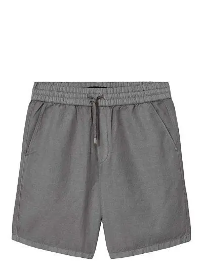 ALLSAINTS Hanbury Cotton And Linen Shorts - Pillar Grey