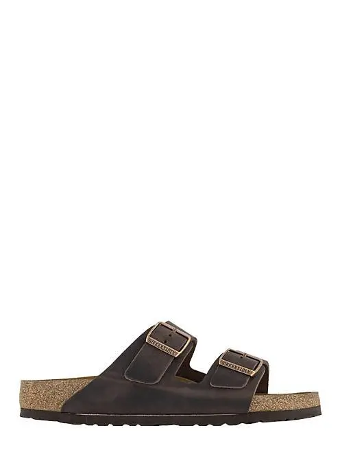 BIRKENSTOCK Arizona Two-strap Leather Sandals - Habana Oiled Leather