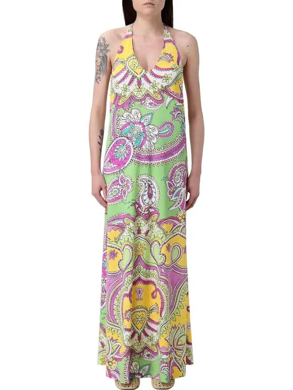 Malìparmi Maxi Dress With Paisley Print - Green