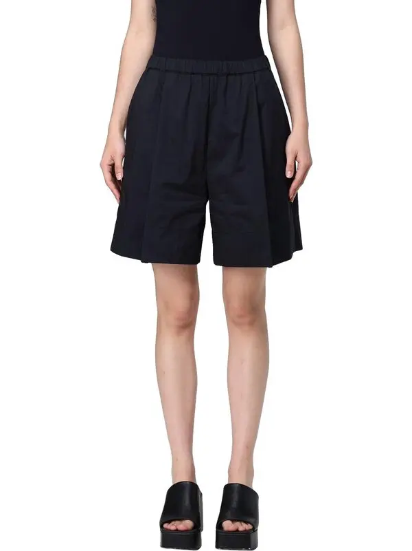 Liviana Conti Tailored Pleated Shorts - Black