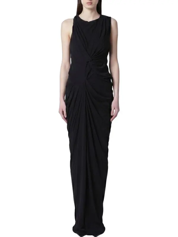 ENTIRE STUDIOS Twisted Draped Maxi Dress - Black