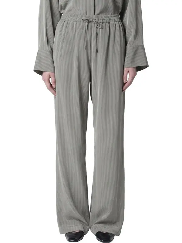 RÓHE Tailored Wide Leg Pants - Grey