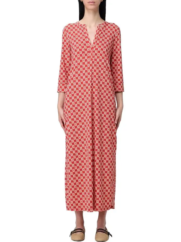 Malìparmi Printed Midi Dress - Natural